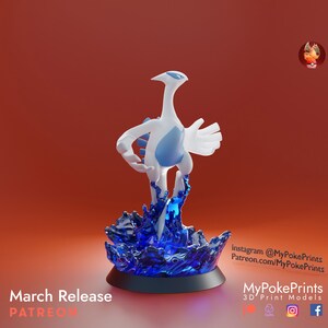 Lugia Pokemon Figure Statue Pokemonfanart Gift for Pokemonfans Anime ...