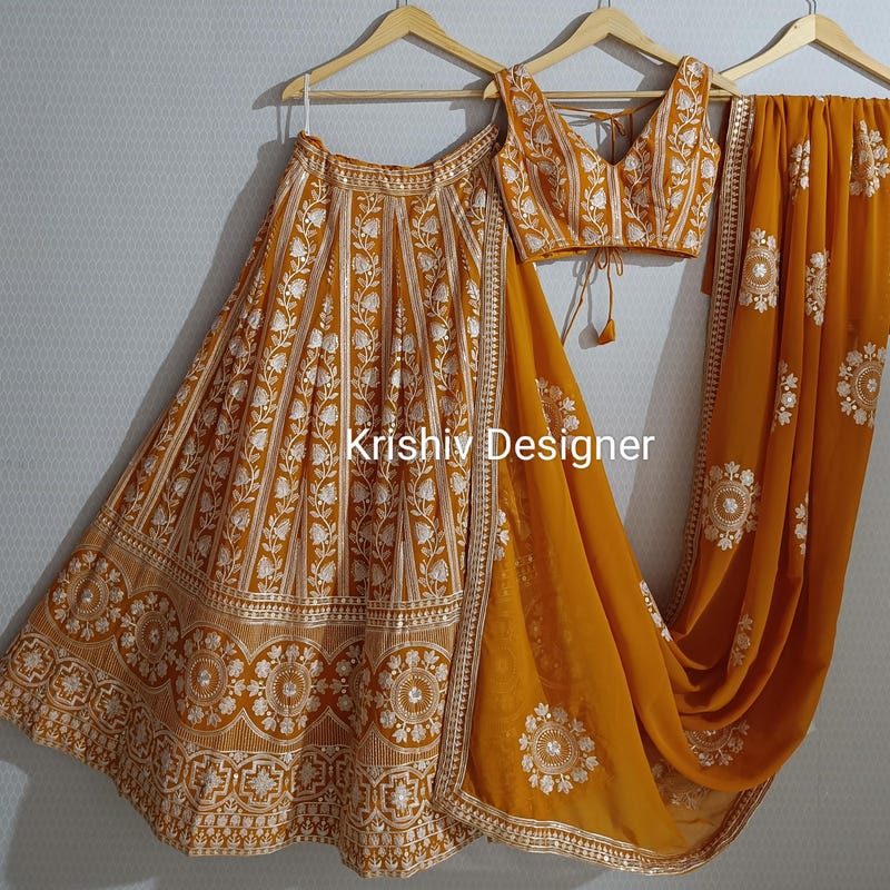 Mustard Yellow Lehenga - Etsy