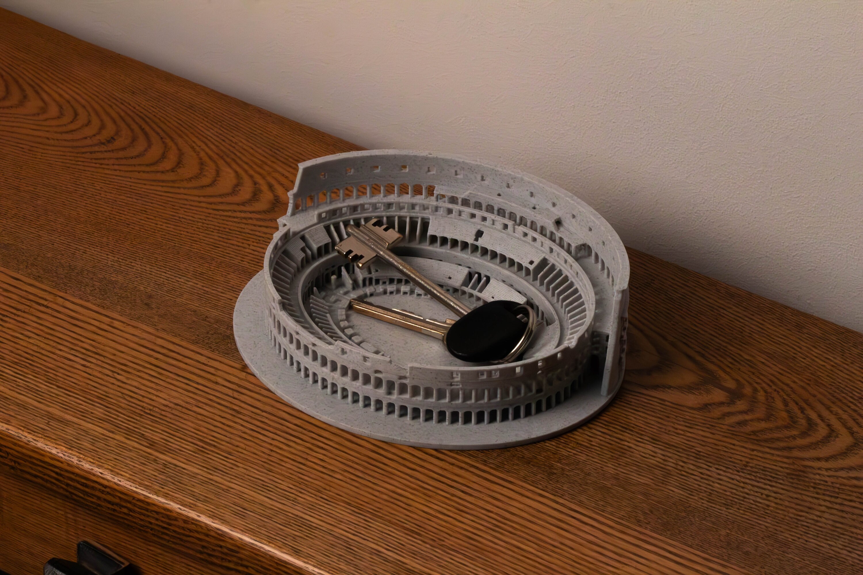 3D Printed Roman Colosseum Model: Desk Organizer Key Holder - Etsy