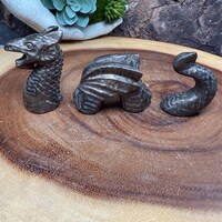 Dragons - Hand Carved - Raw Quartz Cluster Needle Points - Golden ...
