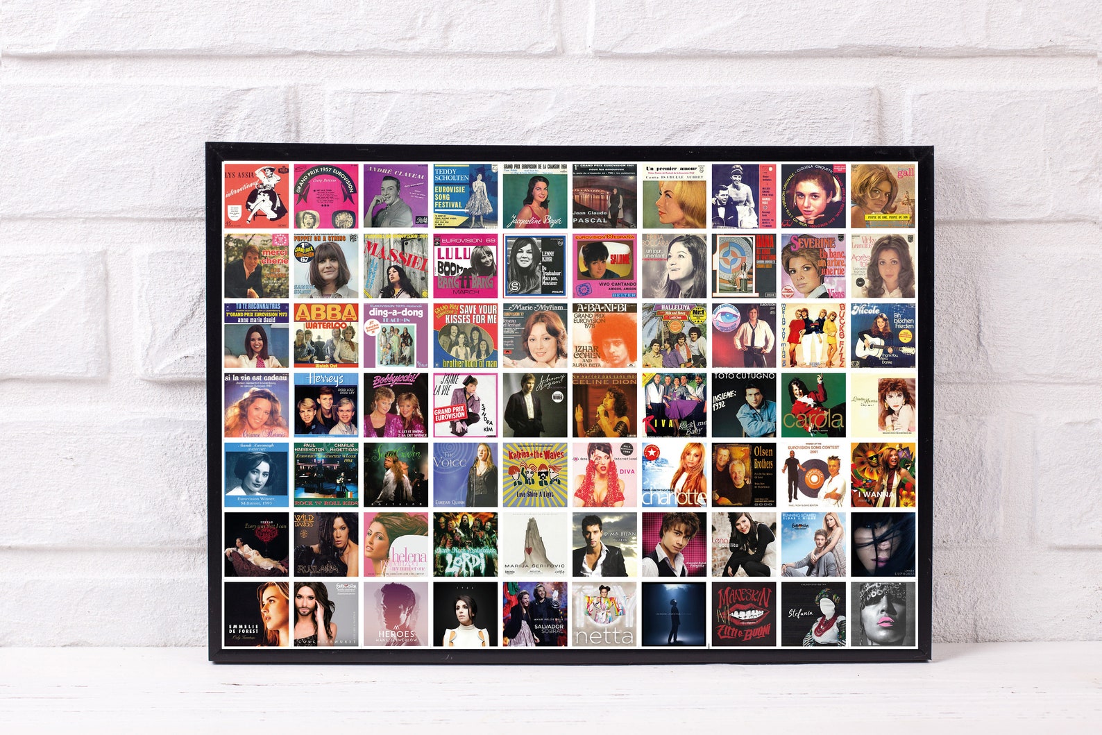Eurovision Poster Print | Eurovision Song Contest Wall Art | Music ...