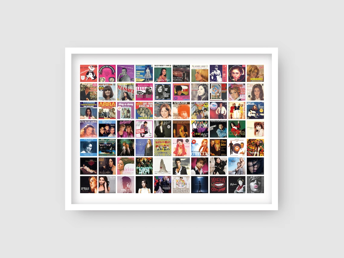 Eurovision Song Contest A2 Print Showing All Winners Since - Etsy UK