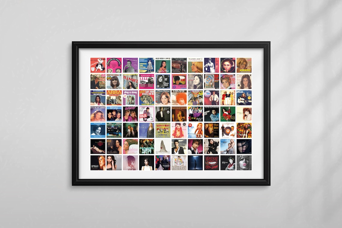 Eurovision Song Contest A2 Print Showing All Winners Since - Etsy UK