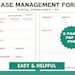Case Managment pink Printable Form Client Documentation - Etsy UK