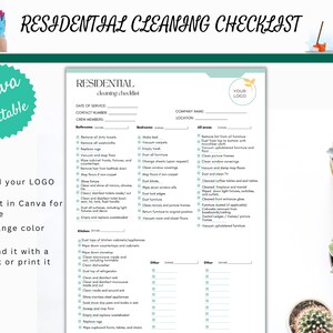 Editable Cleaning Services Contract Form BUNDLE, Pricing Guide, Price List Canva, Ideal for ...