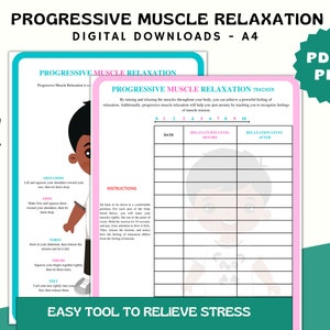 Progressive Muscle Relaxation Template, Relaxation Strategies, Stress ...