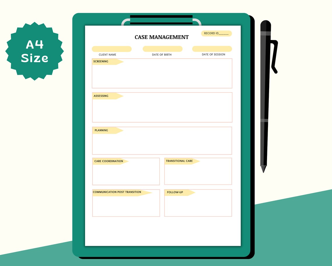 Case Management Forms Bundle: Social Worker & Therapist Templates ...