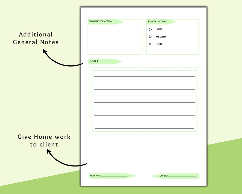 Case Management Form: Client Documentation Template (printable PDF) - Etsy