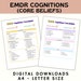 EMDR Cognitions/core Beliefs, Emdr Negative, Positive Cognitions, EMDR ...