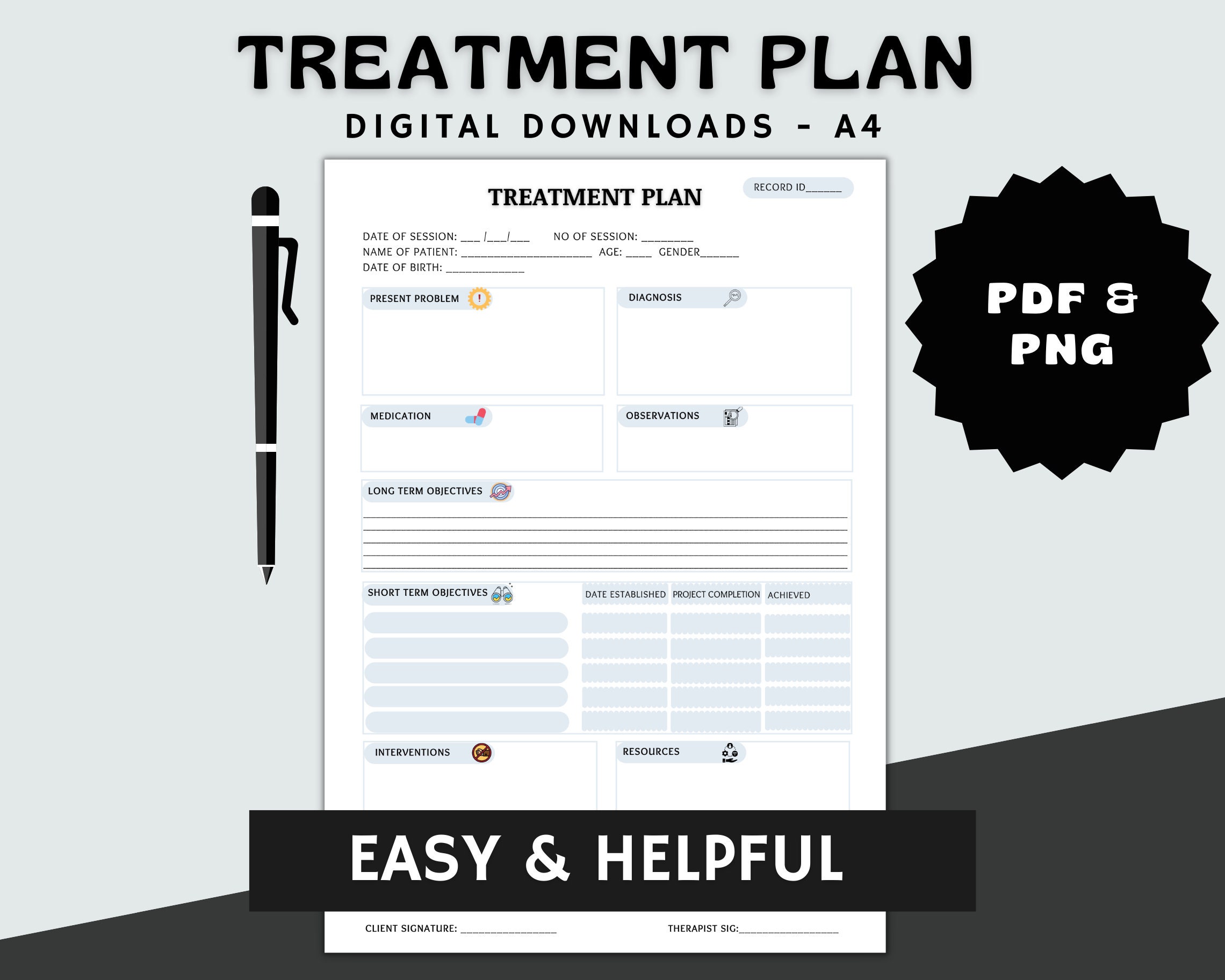 Therapy Forms Documentations Bundle, Mental Health Desk Top Reference ...
