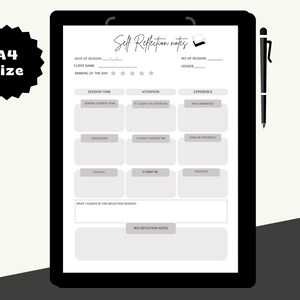 Self Reflection Form, Self Reflection Journal Printable Template, Self ...