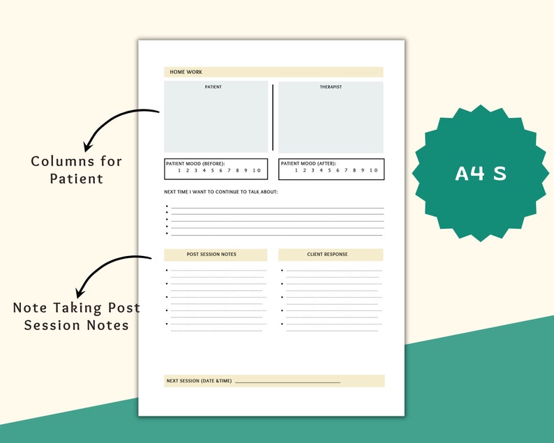 Therapy Notes Planner Printable, Therapy Journal, Mental Health ...
