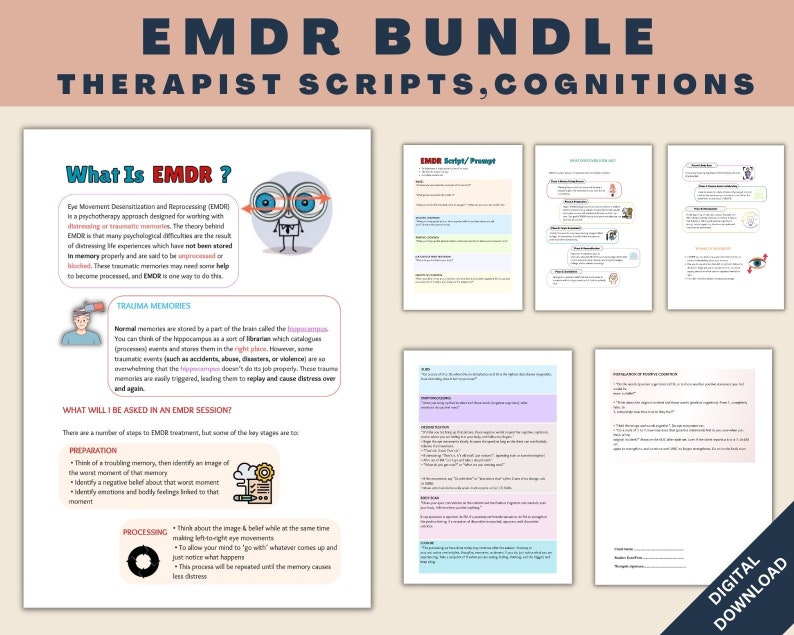 EMDR Therapy Bundle: Scripts, Worksheets, Treatment Plan (PDF) - Etsy
