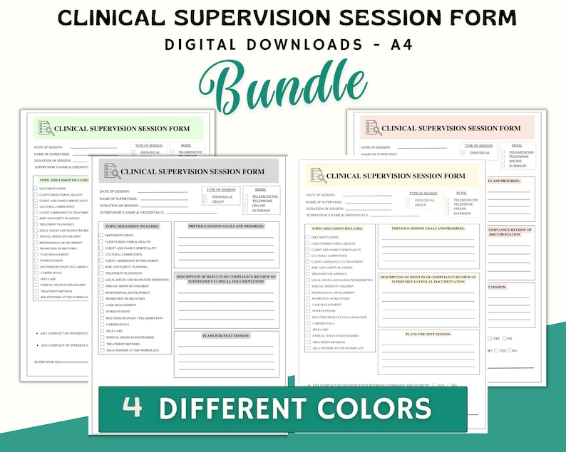 Clinical Supervision Session Form Bundle, Characteristics of Effective ...