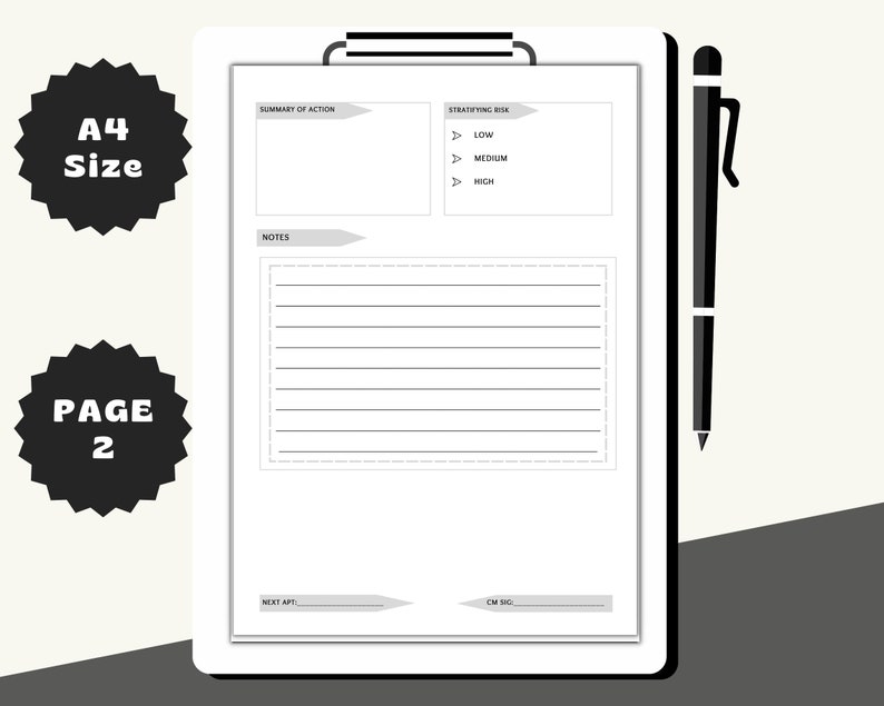 Case Managment (gray), Client Case Identifier Printable Form, Legal ...