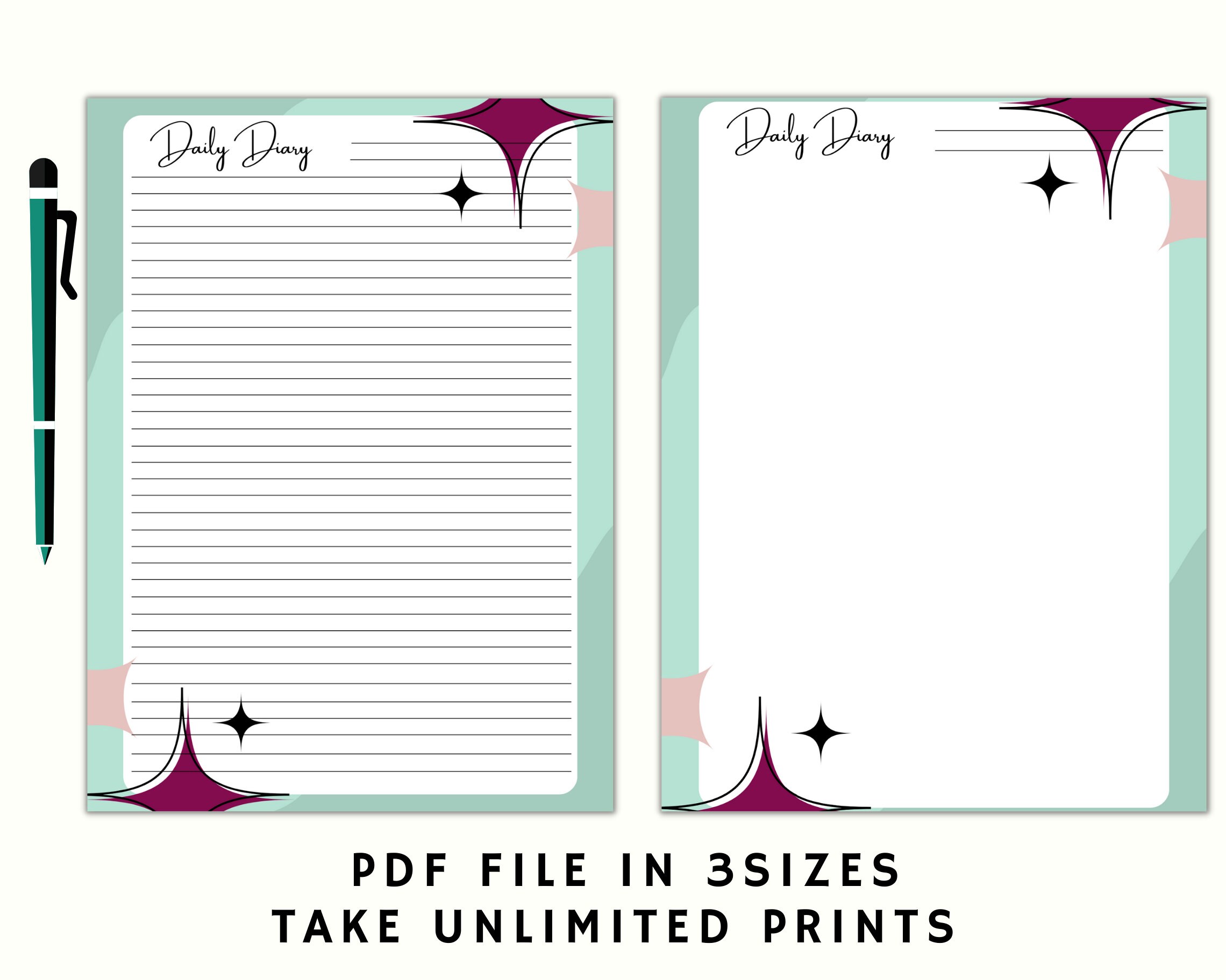 Letter Writing Paper Prints, Lined Writing Paper, Ministry Supplies ...