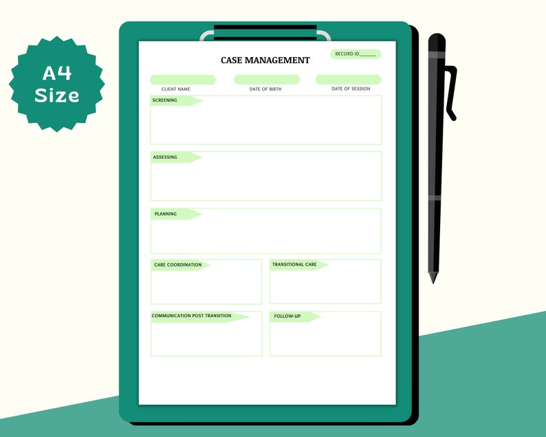 Case Management Forms Bundle: Social Worker & Therapist Templates ...