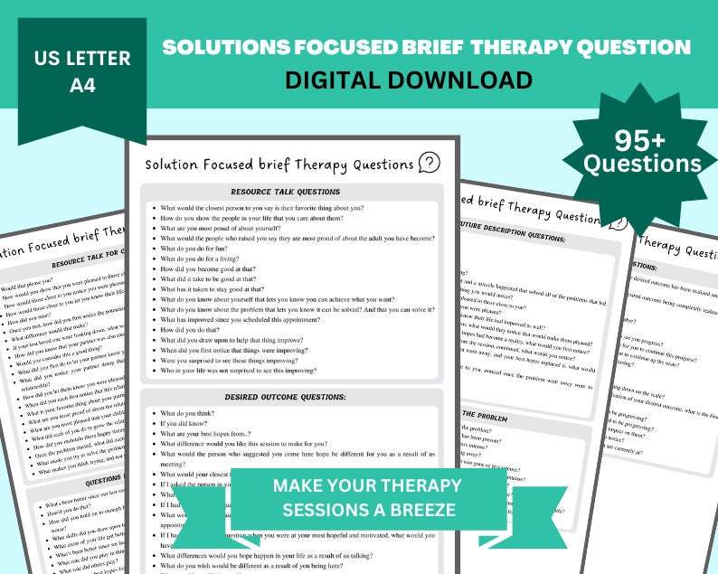 Solution Focused Brief Therapy Questions, Fundamentals, Medsurg ...