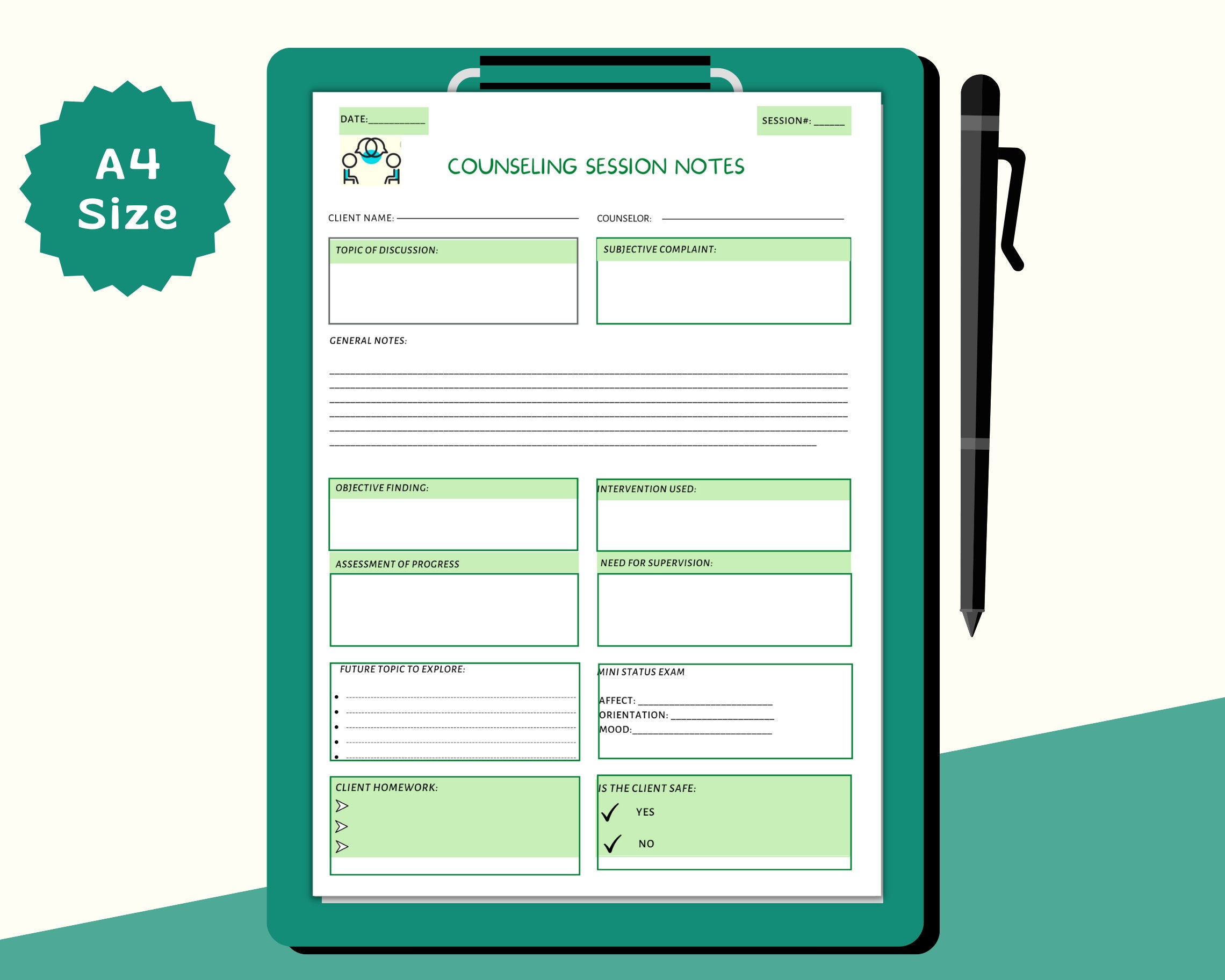 Counseling Session Notes (bundle), Counseling Session Log for ...