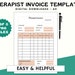 Therapist Invoice Printable, Therapy Invoice, Therapist Documentation ...