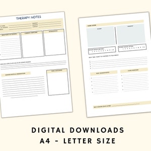 Therapy Notes Planner Printable, Therapy Journal, Mental Health ...