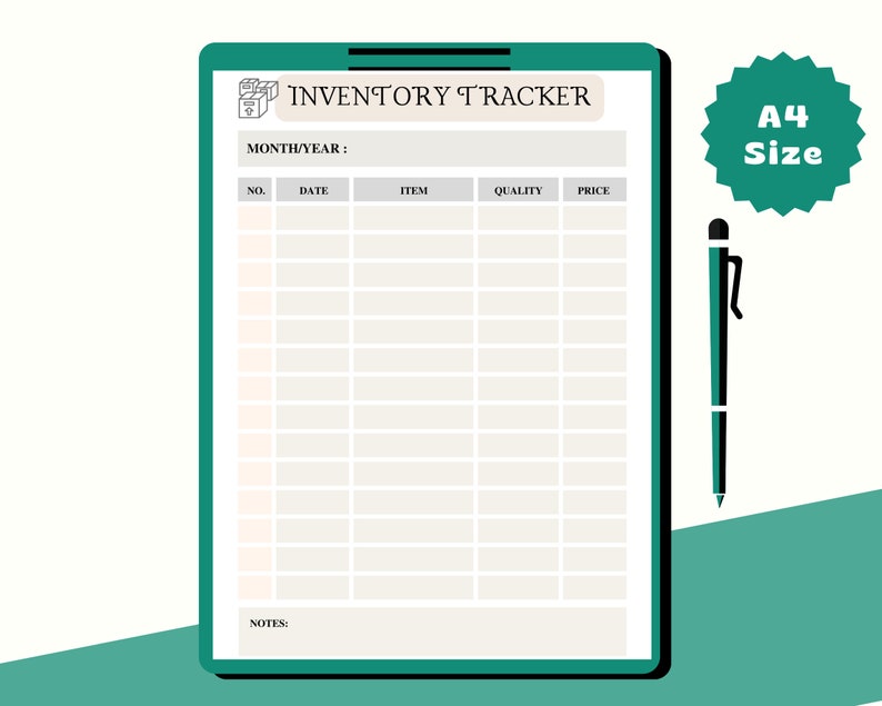 Inventory Sheet Template, Inventory List Form, Warehouses Record File ...