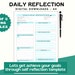 Daily Reflection Journal Printable, Daily Reflection Printable, Self ...
