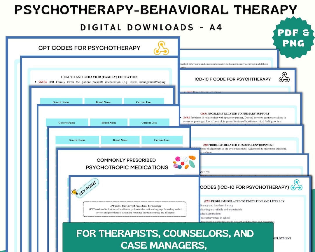 Psychotherapy Therapist's Reference Sheet, Psychotherapy Cheat Sheets ...