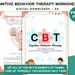 CBT Anxiety Relief Worksheet, Kids Cognitive Behaviour Worries Therapy ...