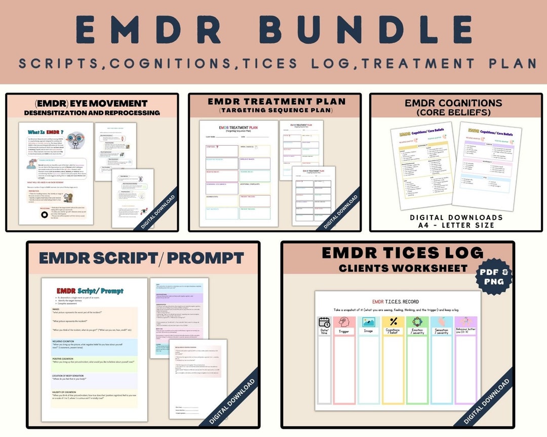 EMDR Therapy Bundle: Scripts, Worksheets, Treatment Plan (PDF) - Etsy
