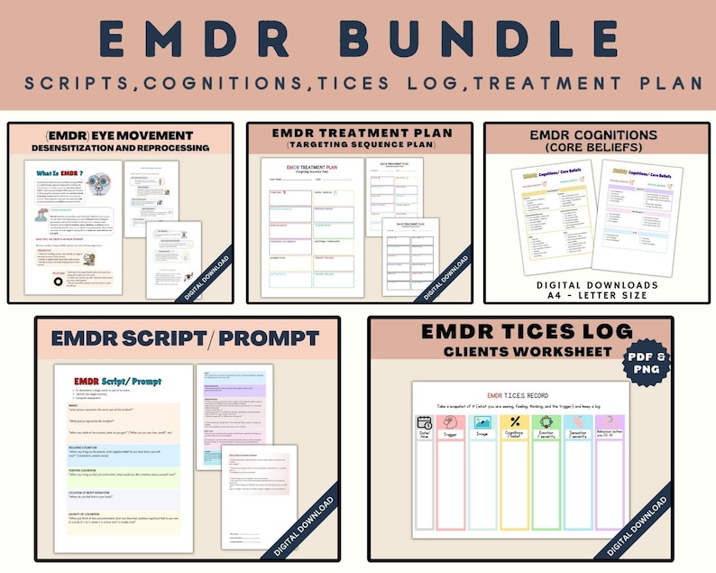 EMDR Therapy Bundle: Scripts, Worksheets, Treatment Plan (PDF) - Etsy