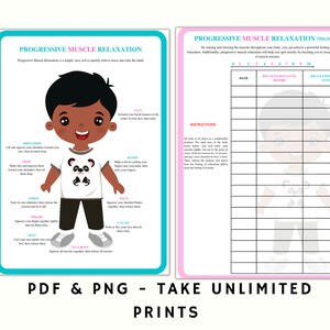 Progressive Muscle Relaxation Template, Relaxation Strategies, Stress ...