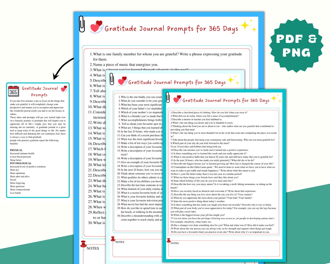 Mindfulness Gratitude Journal With Prompts, Social Anxiety ...
