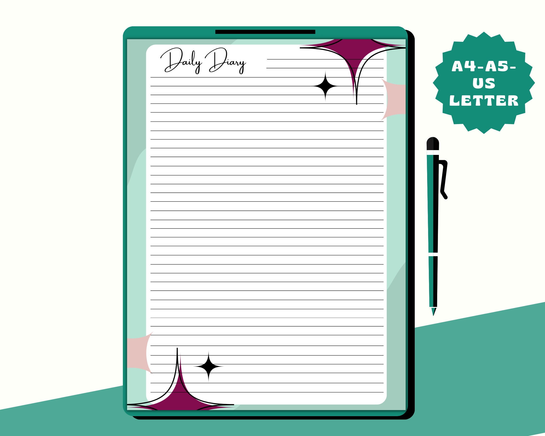 Letter Writing Paper Prints, Lined Writing Paper, Ministry Supplies ...