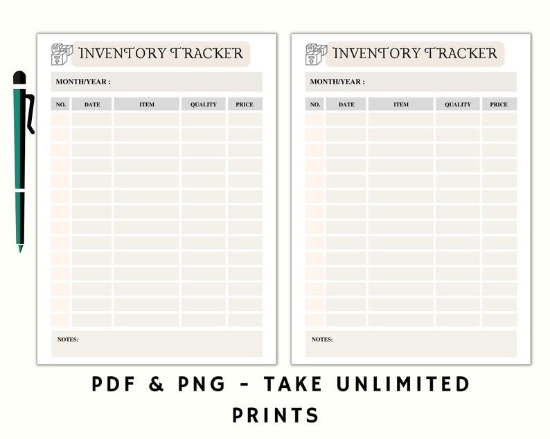 Inventory Sheet Template, Inventory List Form, Warehouses Record File ...