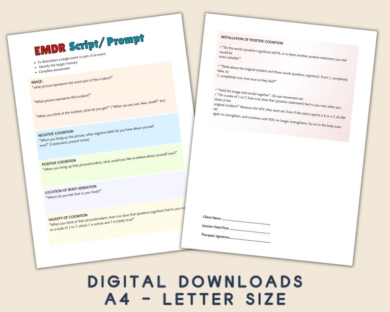 EMDR Script / Prompt, EMDR Scripts & EMDR Worksheets! Emdr Tools, Emdr ...