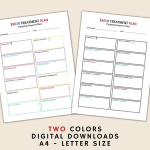 EMDR Treatment Plan: Targeting Sequence Worksheets (printable PDF) - Etsy