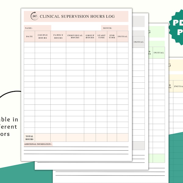 Clinical Supervision Session Form - Etsy