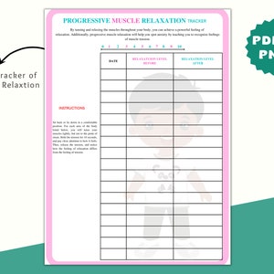 Progressive Muscle Relaxation Template, Relaxation Strategies, Stress ...