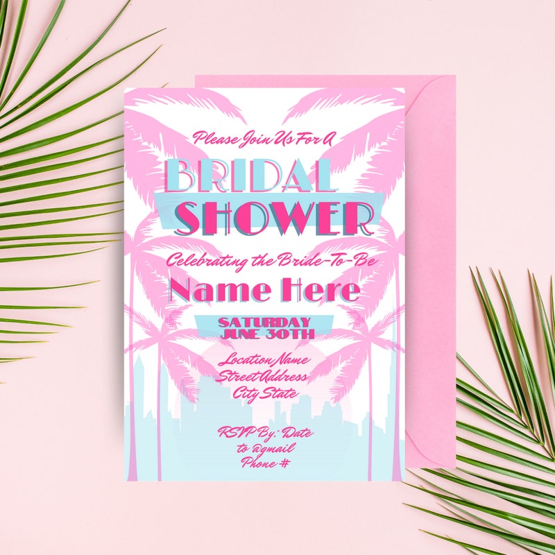 Miami Vice Invitations - Etsy