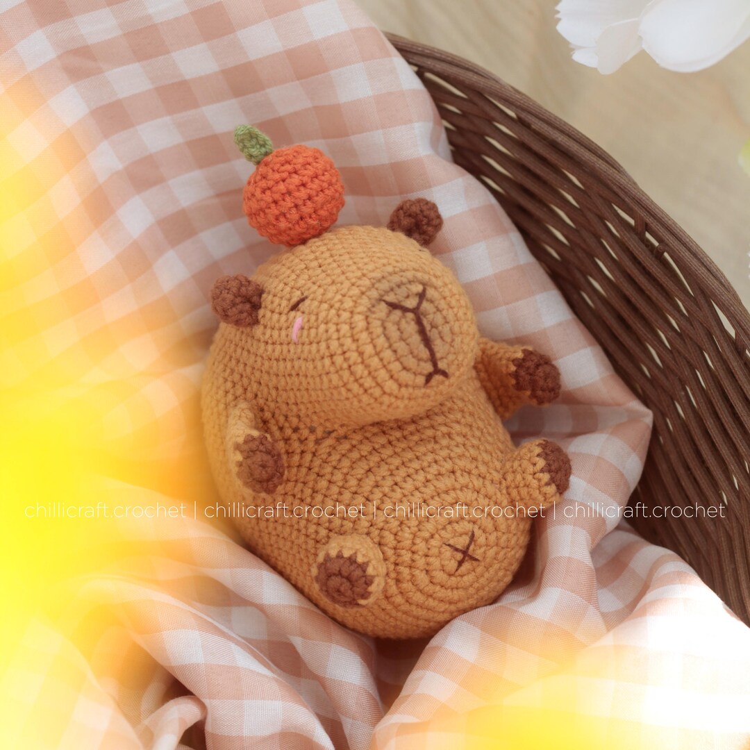 Amigurumi Pattern Capybara Rolling by Chilliwool Crochet (crochet for ...