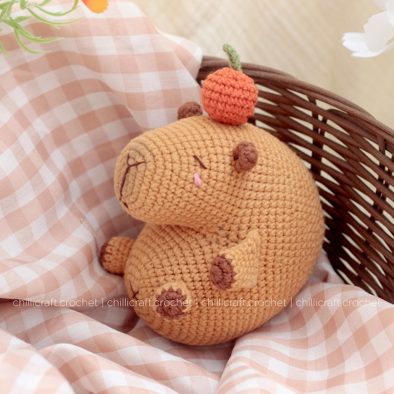 Capybara Crochet Pattern: Chilliwool Amigurumi Toy (PDF) - Etsy