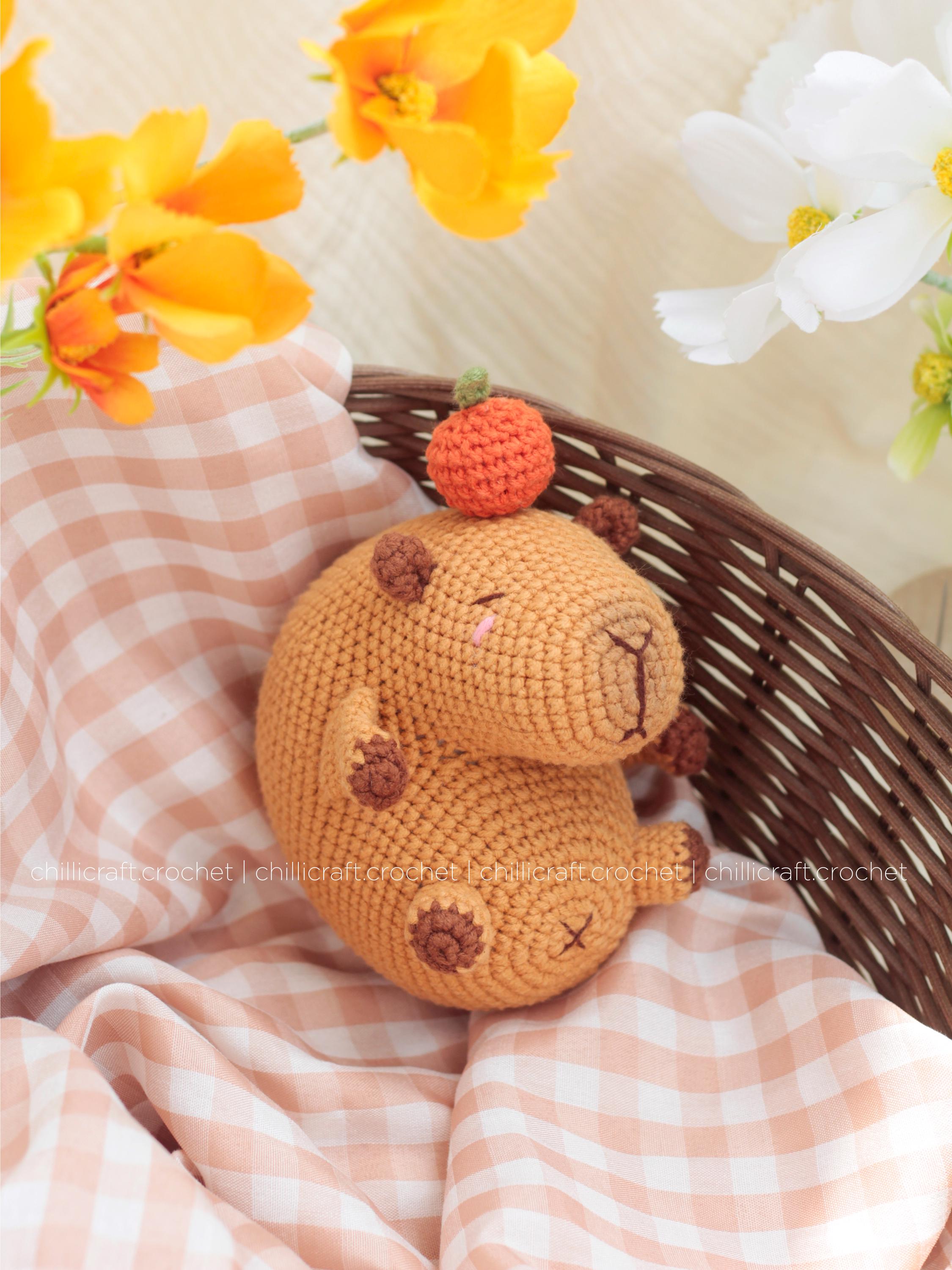 Amigurumi Pattern Capybara Rolling by Chilliwool Crochet (crochet for ...