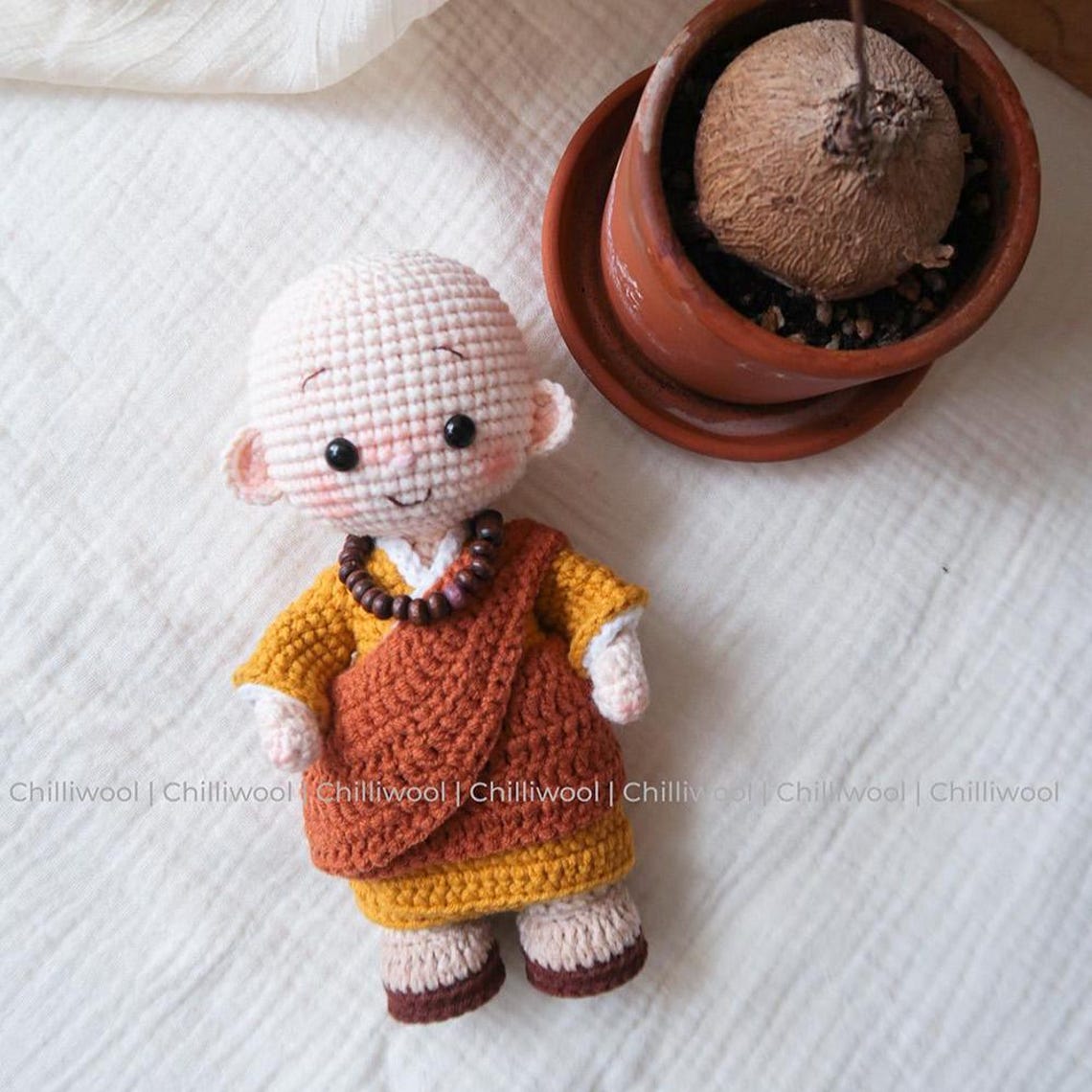 Amigurumi Pattern Novice Monk Buddhist Doll by Chilliwool Crochet ...