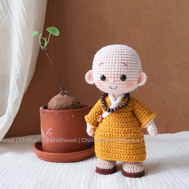 Amigurumi Pattern Novice Monk Buddhist Doll by Chilliwool Crochet ...