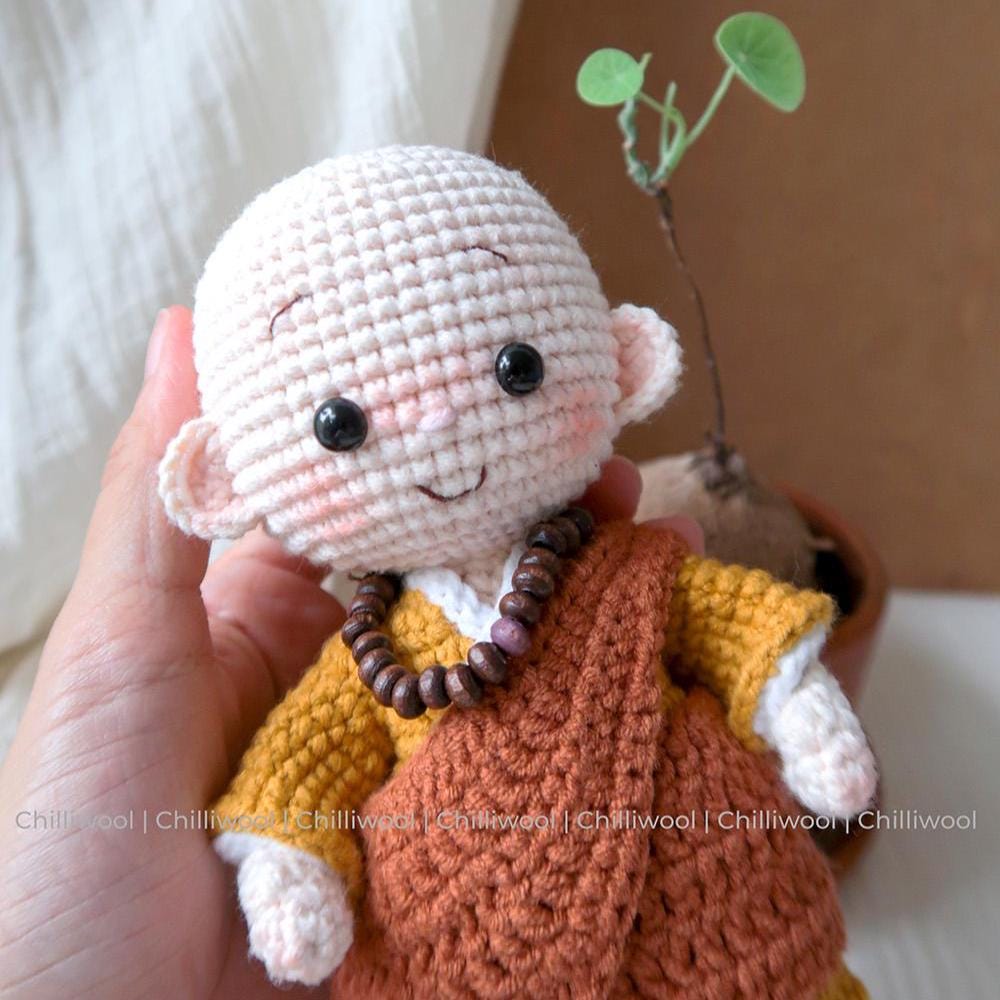 Amigurumi Pattern Novice Monk Buddhist Doll by Chilliwool Crochet (not ...