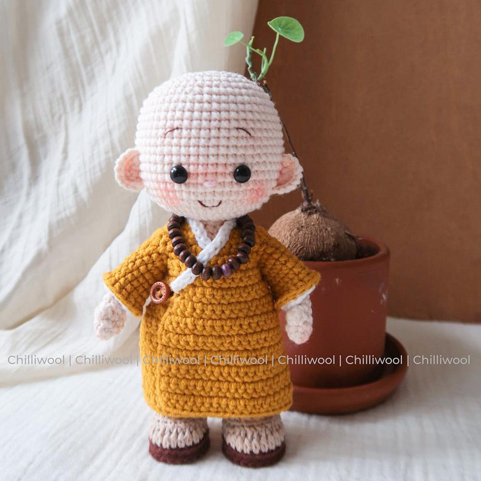 Amigurumi Pattern Novice Monk Buddhist Doll by Chilliwool Crochet (not ...