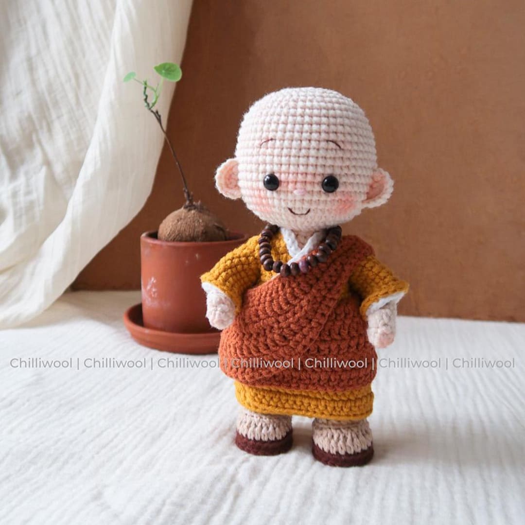 Amigurumi Pattern Novice Monk Buddhist Doll by Chilliwool Crochet ...