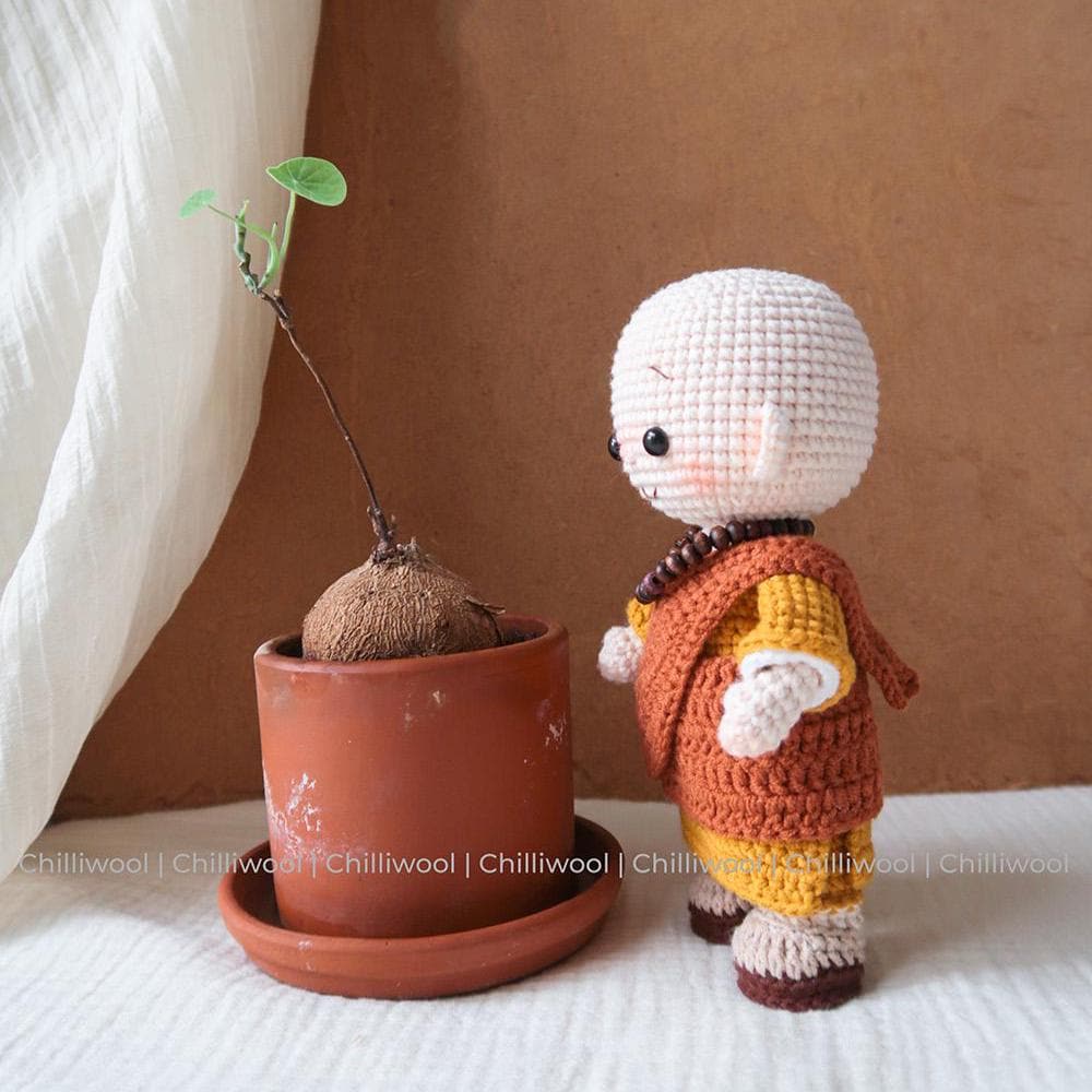 Amigurumi Pattern Novice Monk Buddhist Doll by Chilliwool Crochet ...