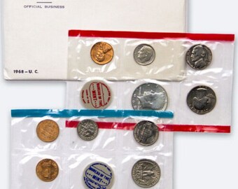 1968 Mint Coin Set - Etsy